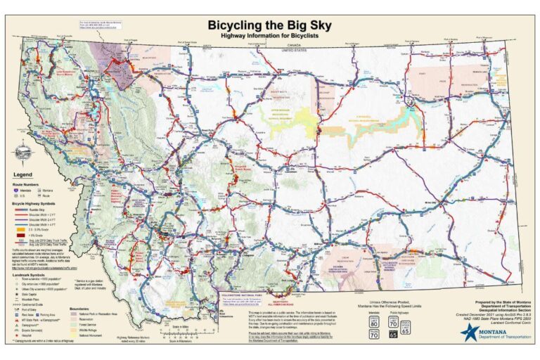 Montana Road Map Directory: Scenic Routes and Highways - Roaming Montana