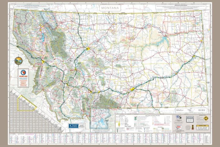 Montana Road Map Directory: Scenic Routes and Highways - Roaming Montana
